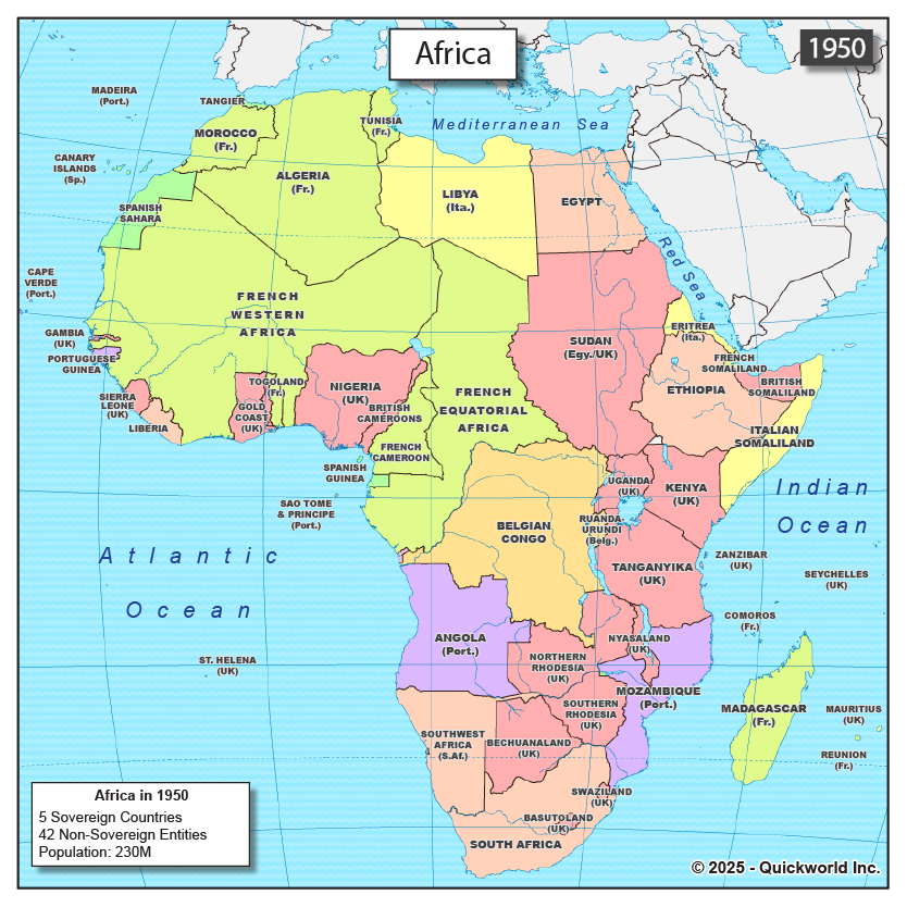 1950 Map Of Africa Stanford's Library Map Of Africa (1890) A4 Wall