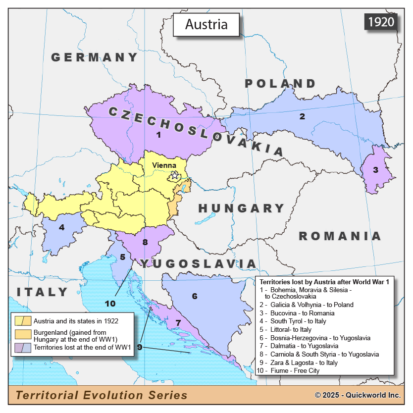 Ww1 Austria Hungary Map WWI Today Quotation