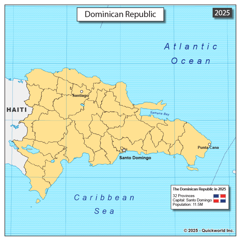 geographic maps of the dominican republic