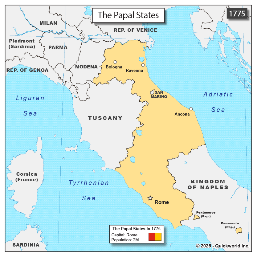Papal States On Map