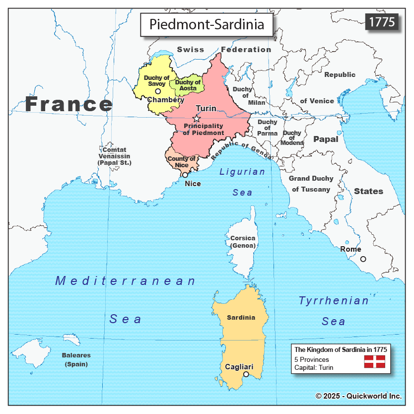 Piedmont-Sardinia - 1775