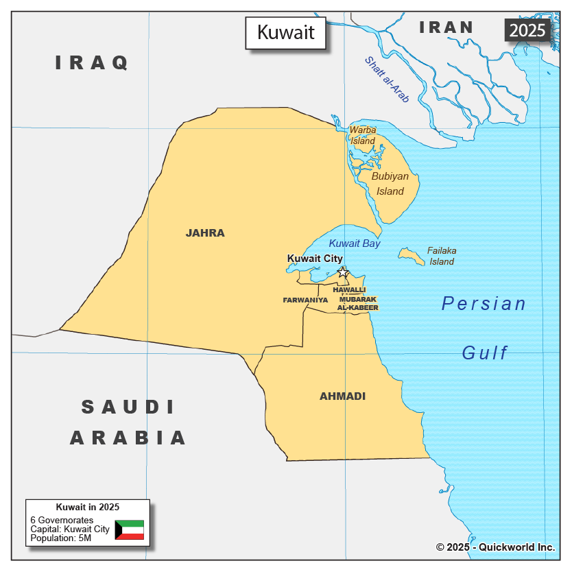 Kuwait Island Map Kuwait Map And Satellite Image