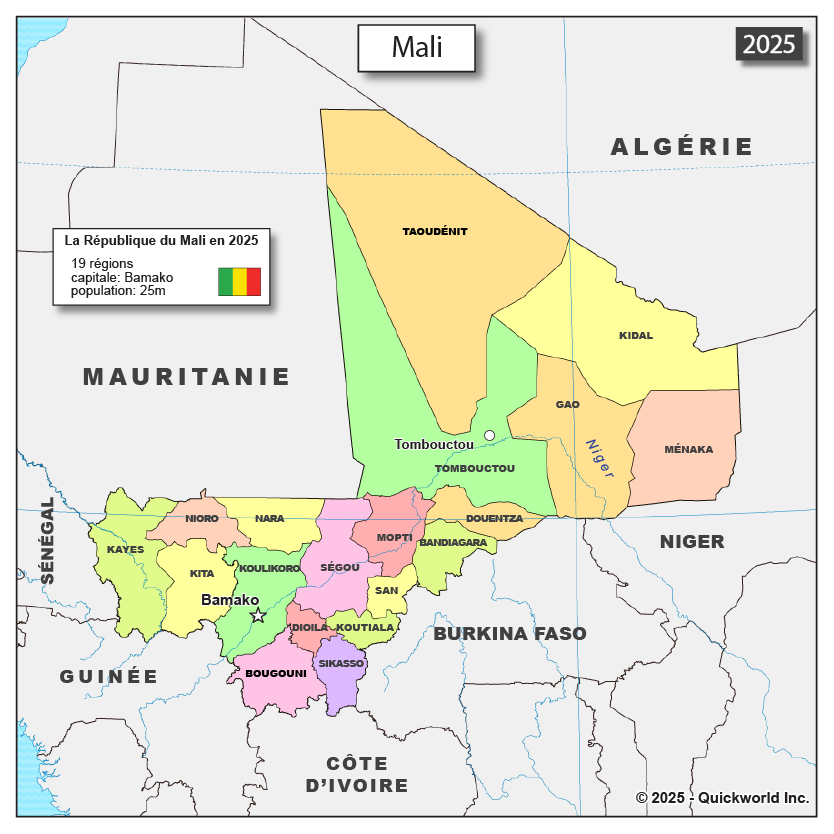 World map mali