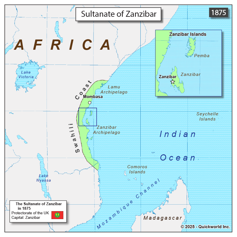 Sultanate of Zanzibar - 1875