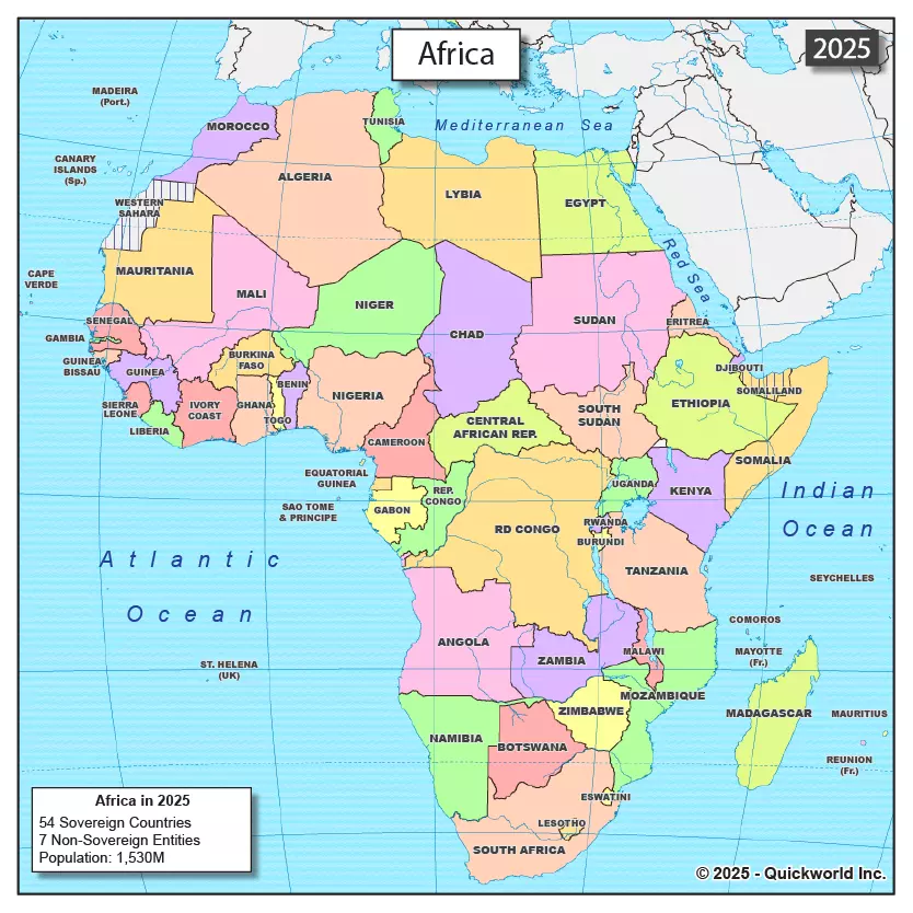 Map Off Africa New Map Of Africa With Inset Map Of Ethiopia