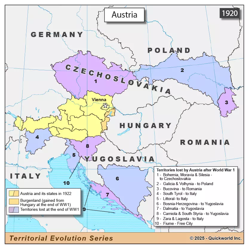 Austria Hungary Ww1 Map