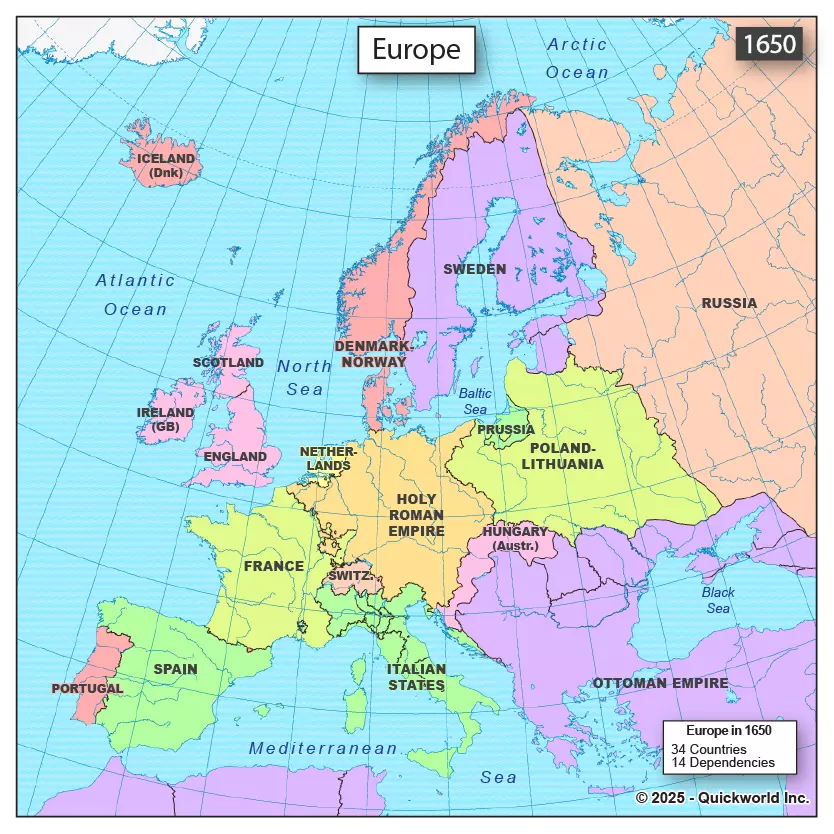 Europe - 1650
