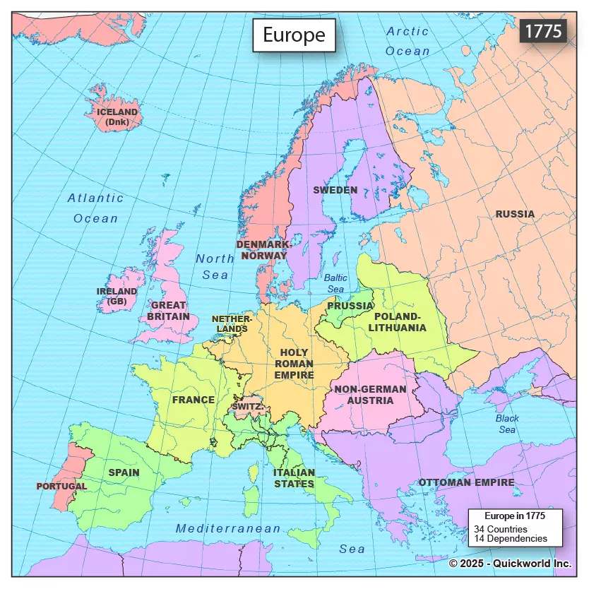 Europe - 1775
