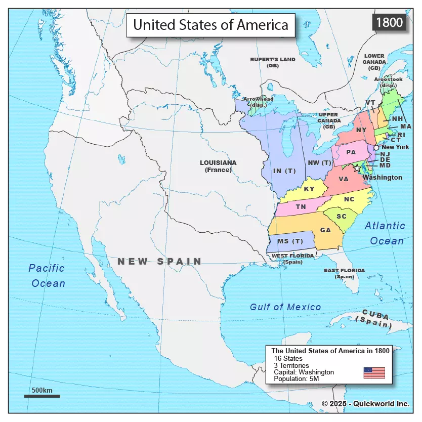 United States of America - 1800