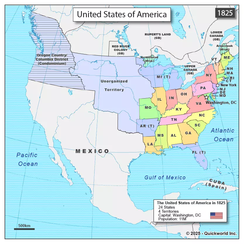 United States of America - 1825